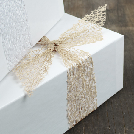 Mesh Ribbon - Cream Cream Mesh Ribbon : Photo Packaging for ...